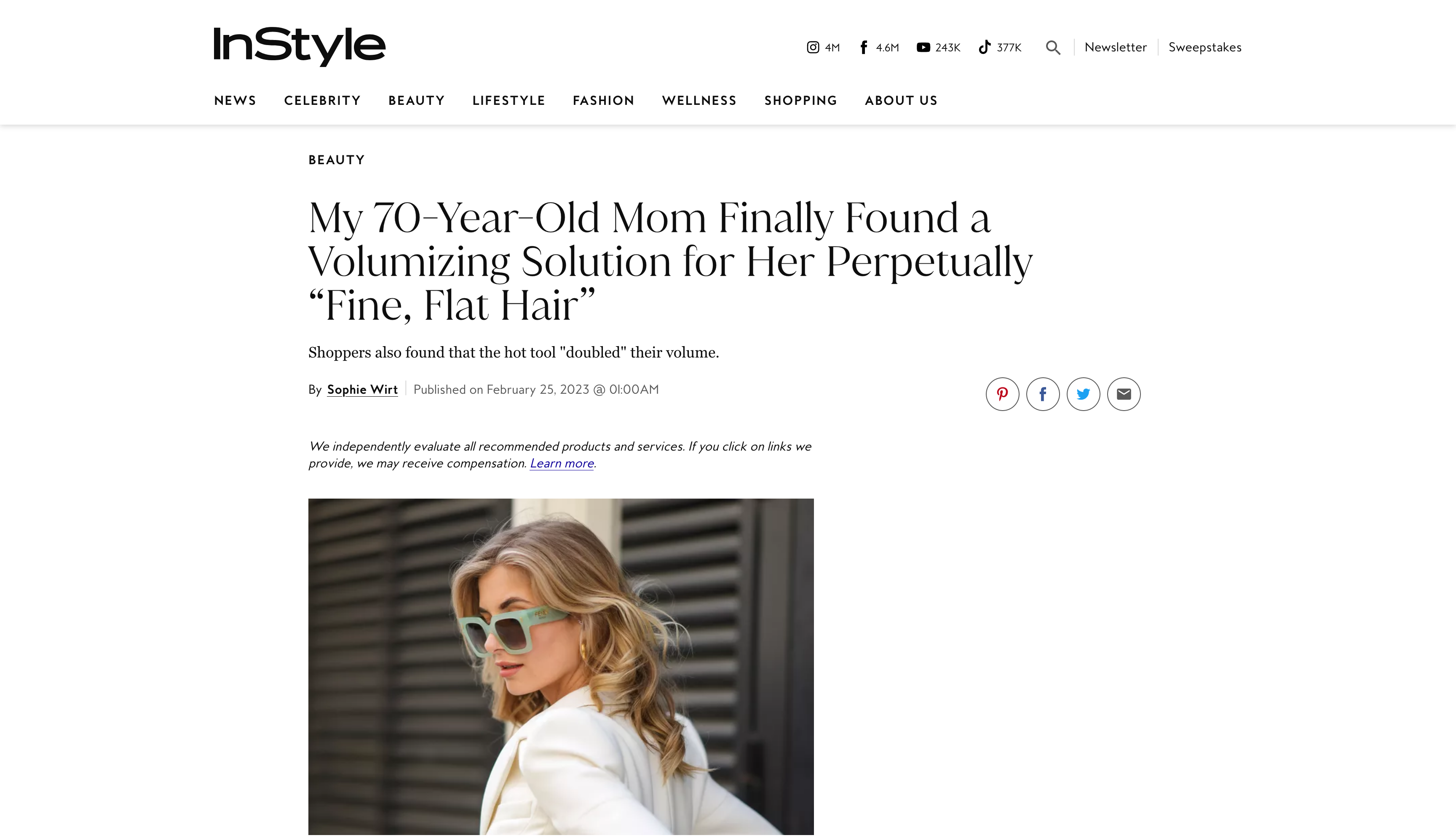 InStyle Magazine Feature – VOLOOM